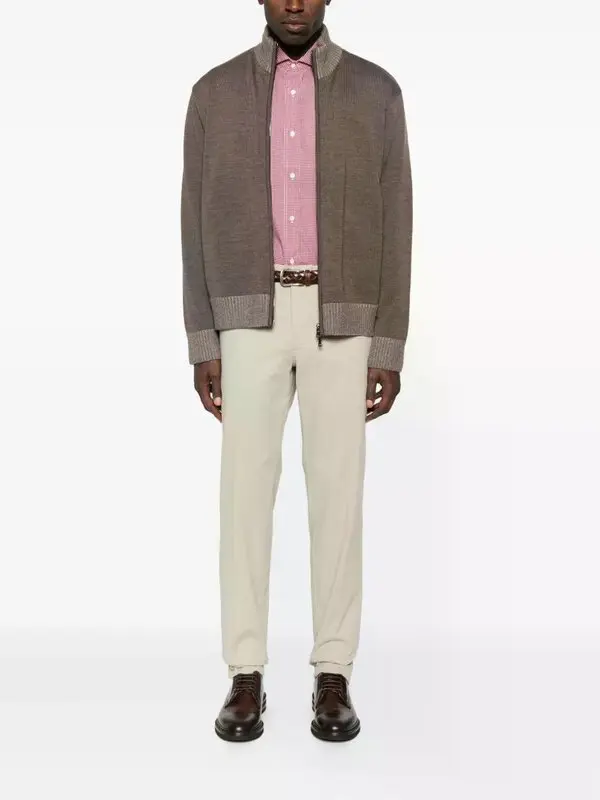 ROTA Cotton Blend Straight-leg Trousers - Neutrals