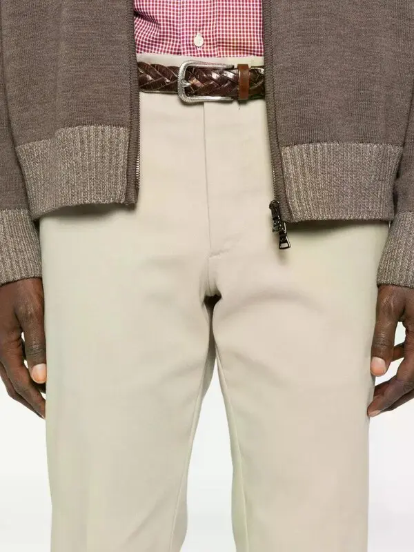 ROTA Cotton Blend Straight-leg Trousers - Neutrals