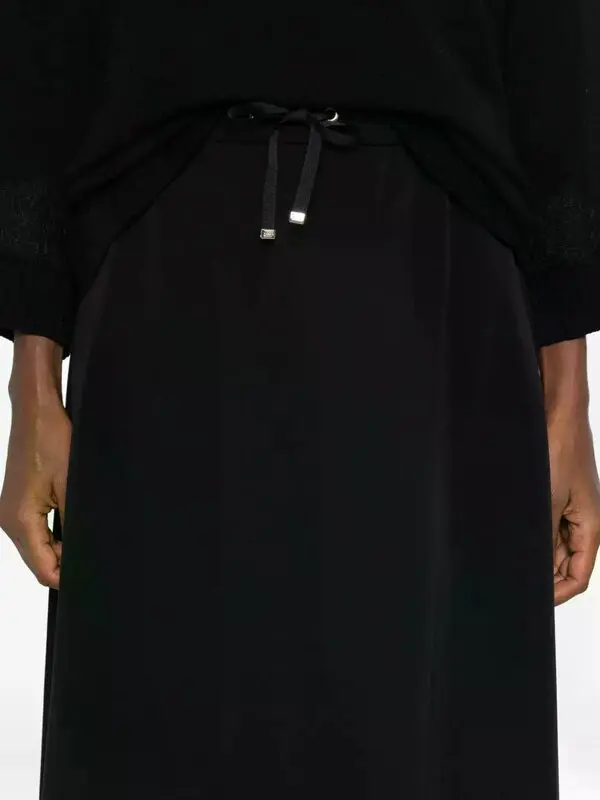Herno Flared Midi Skirt - Black