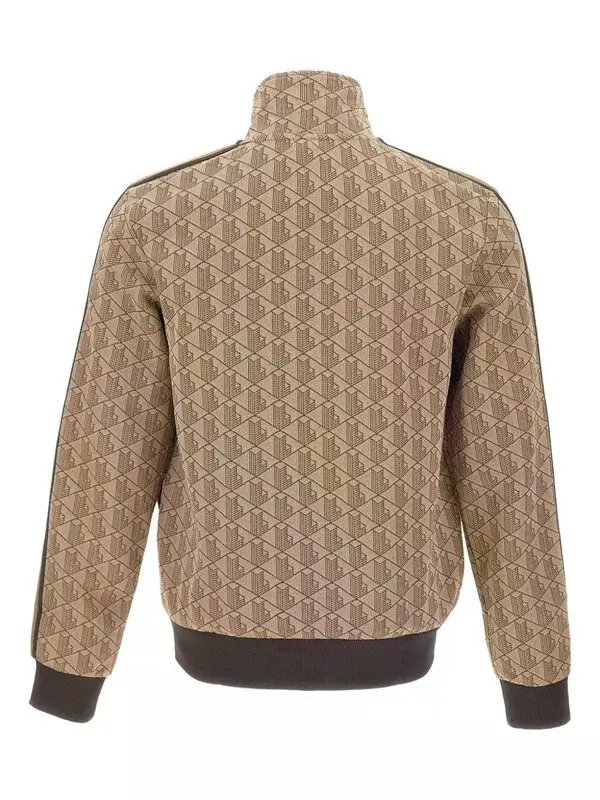 Lacoste Monogram Zip-up Sweatshirt