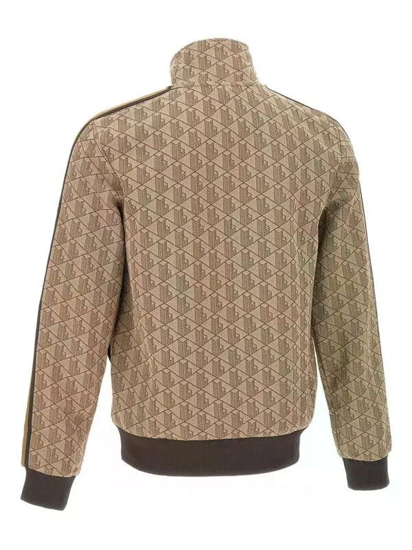 Lacoste Monogram Zip-up Sweatshirt