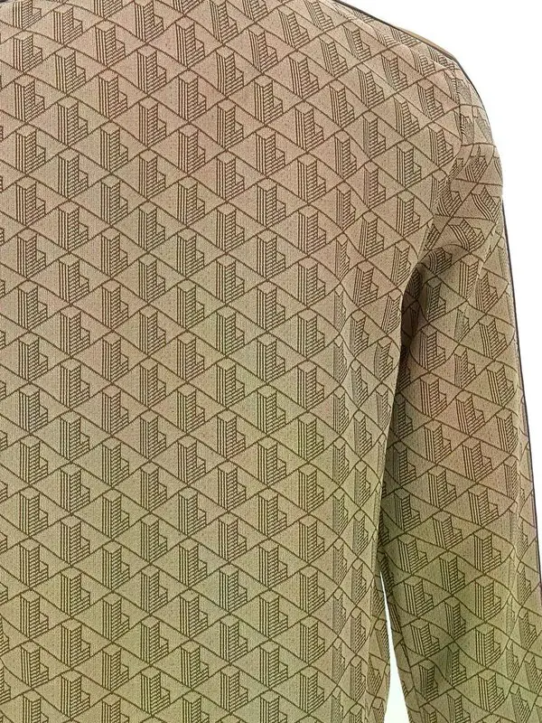 Lacoste Monogram Zip-up Sweatshirt
