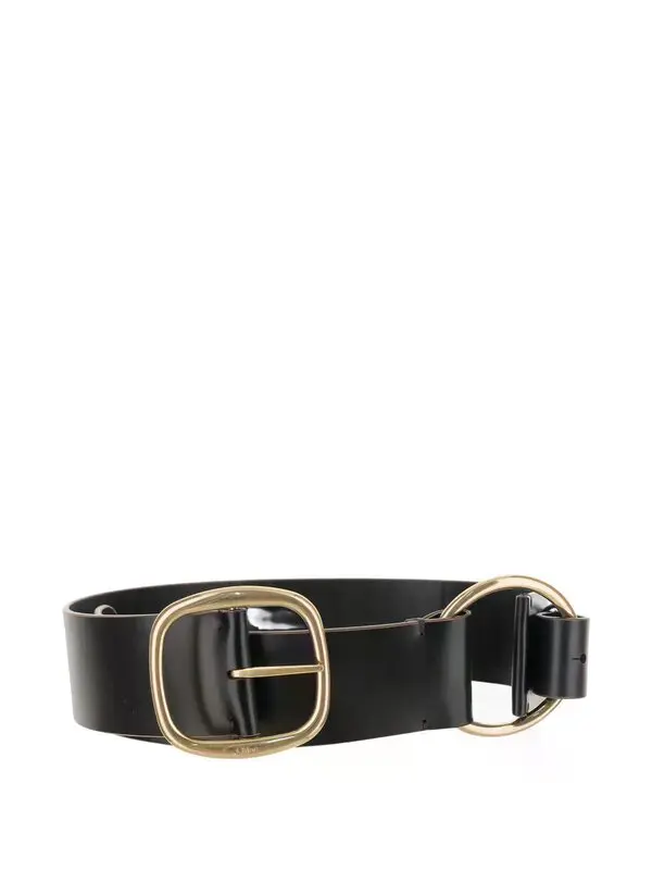 Chloé Leather Belt With Rounded Buckle