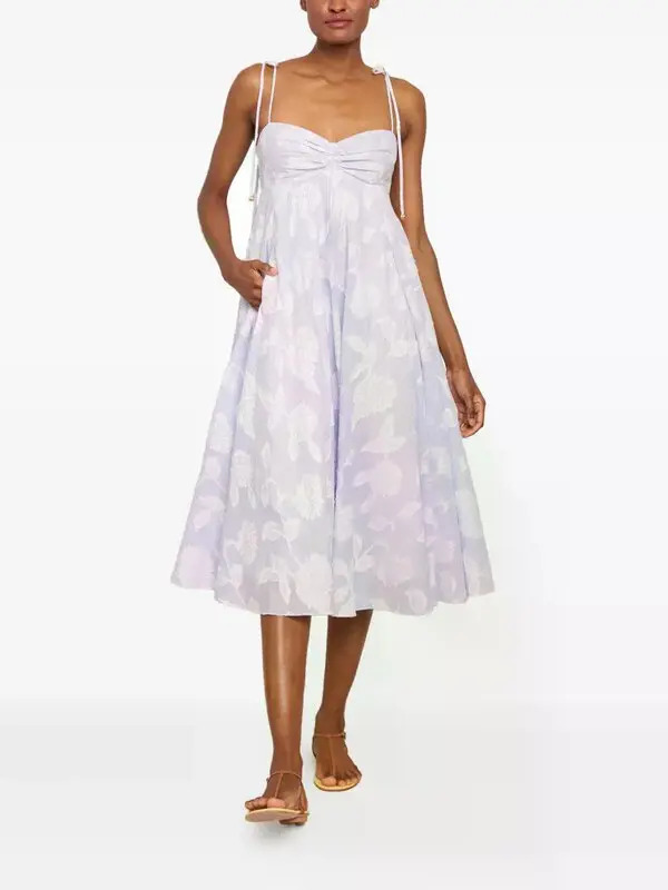 Cara Cara Floral-print Tie-strap Dress