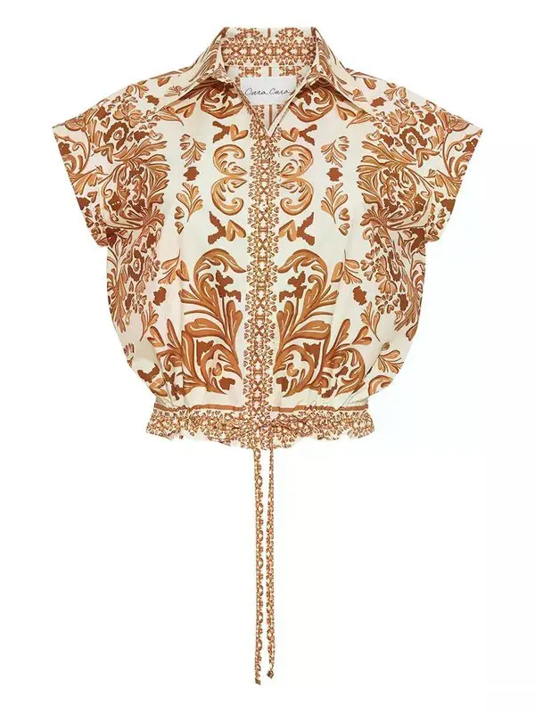 Cara Cara Octavia Printed Top - Neutrals