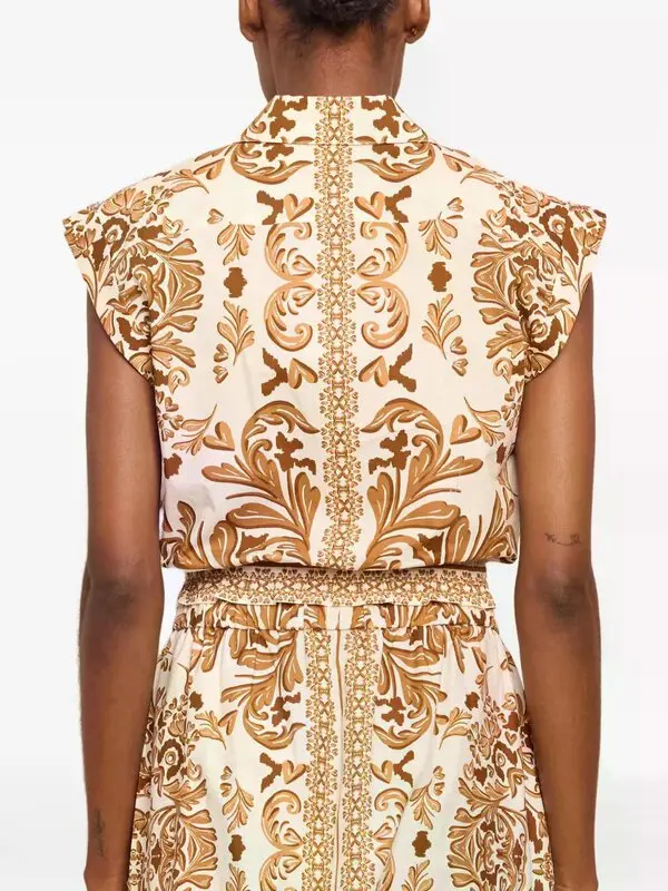 Cara Cara Octavia Printed Top - Neutrals