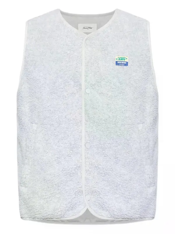 American Vintage Button-fastening Fleece Gilet - Grey