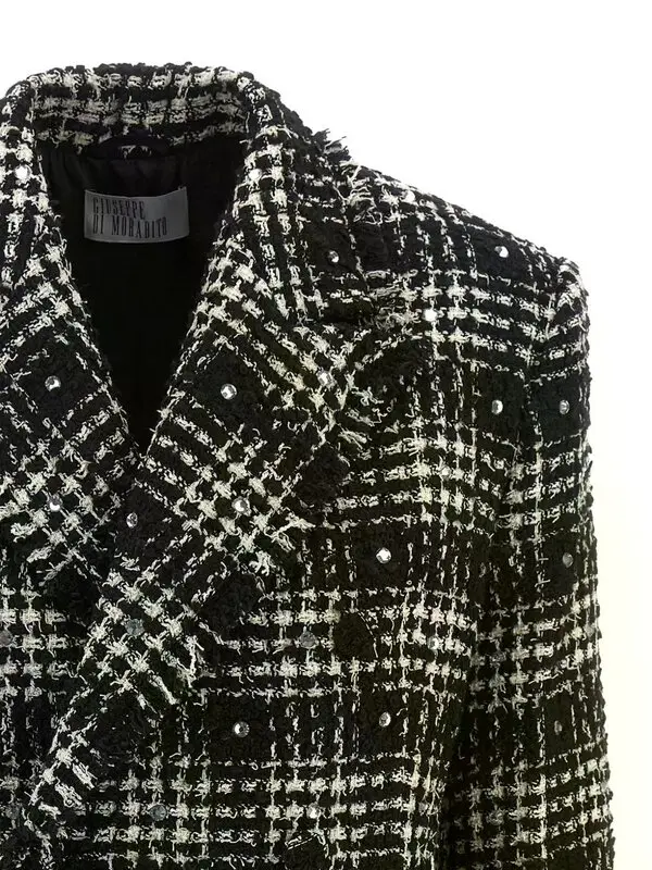 Giuseppe Di Morabito Rhinestone-embellished Tweed Blazer - Black