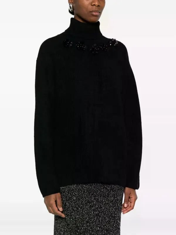 P.a.r.o.s.h Sequin-embellished High-neck Sweater