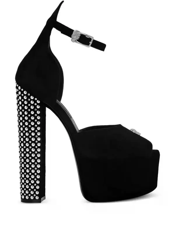 Philipp Plein Skull-studded Platform Sandals