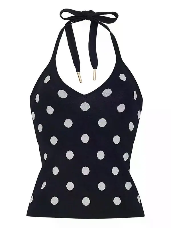Cara Cara Tanya Polka-dot Halter Top