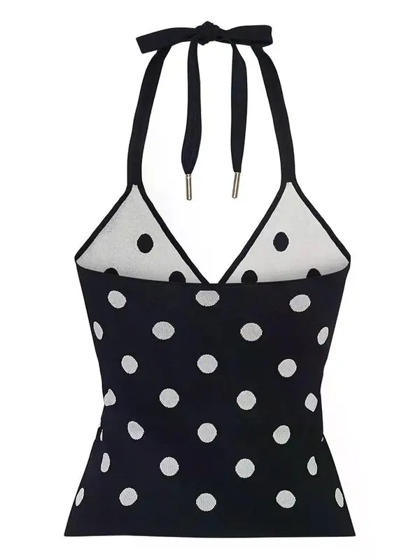 Cara Cara Tanya Polka-dot Halter Top