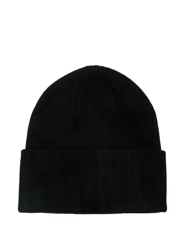 Karl Lagerfeld Logo-embroidered Beanie - Black