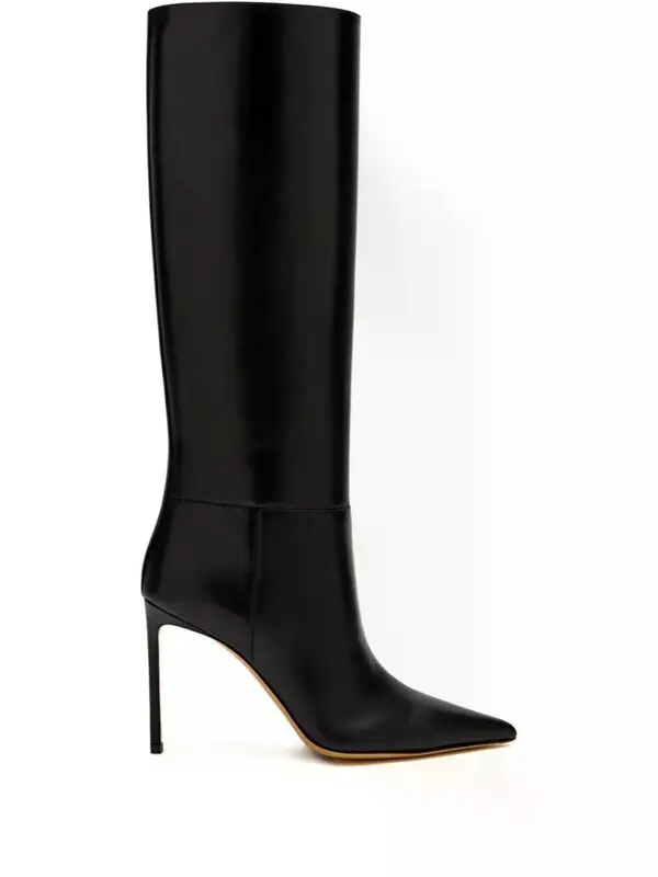 FRANCESCO RUSSO 75mm Stiletto Knee-high Boots