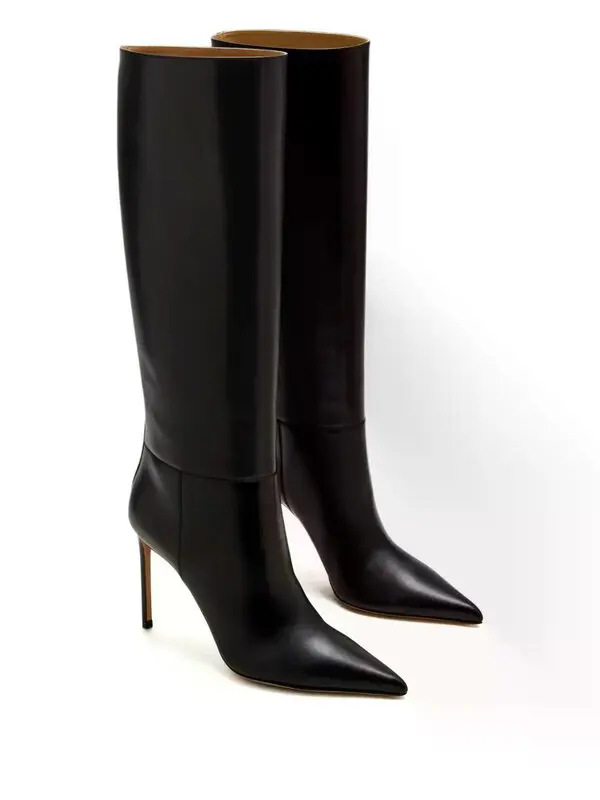 FRANCESCO RUSSO 75mm Stiletto Knee-high Boots