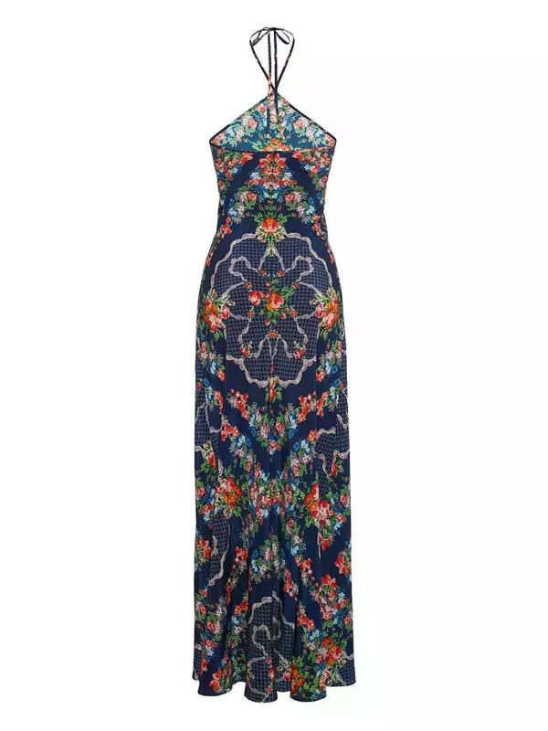 Cara Cara Andes Floral-print Maxi Dress - Blue