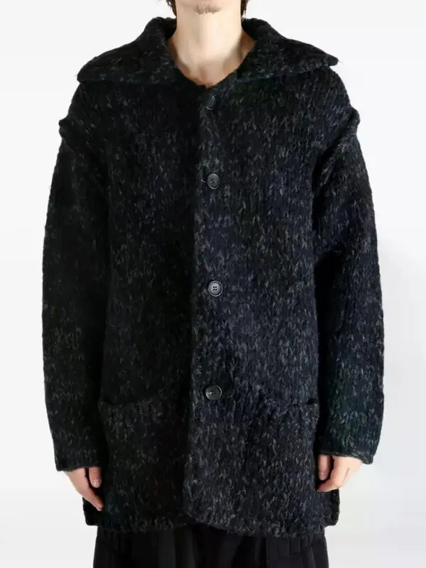 Yohji Yamamoto Button Coat - Black