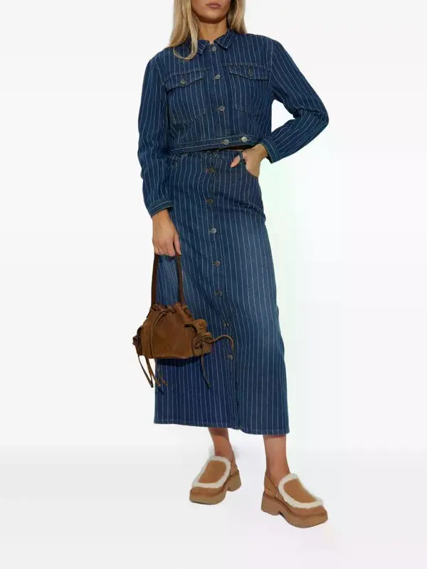 Munthe Lindy Pinstripe Cropped Jacket