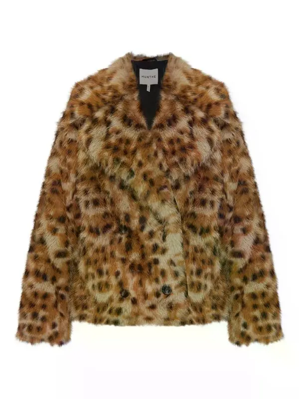 Munthe Leopard-print Double-breasted Jacket
