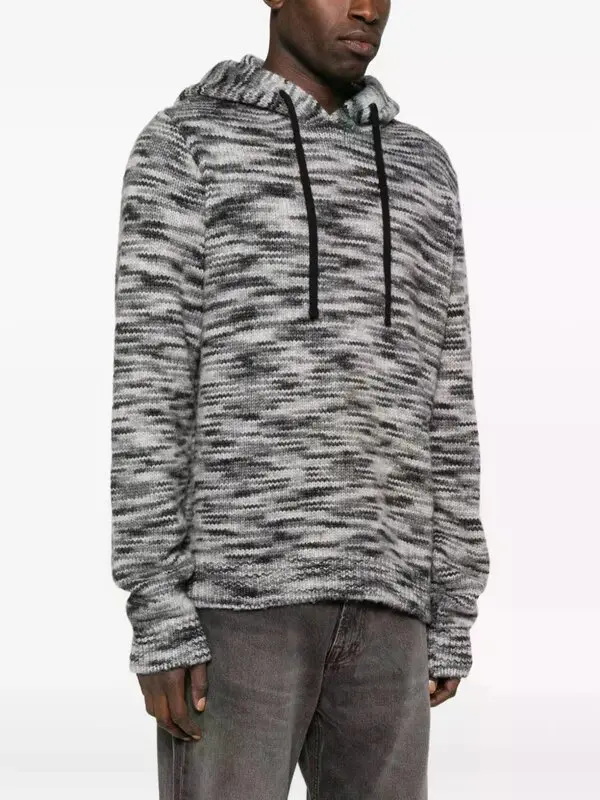 Off-White Marl Effect Hoodie