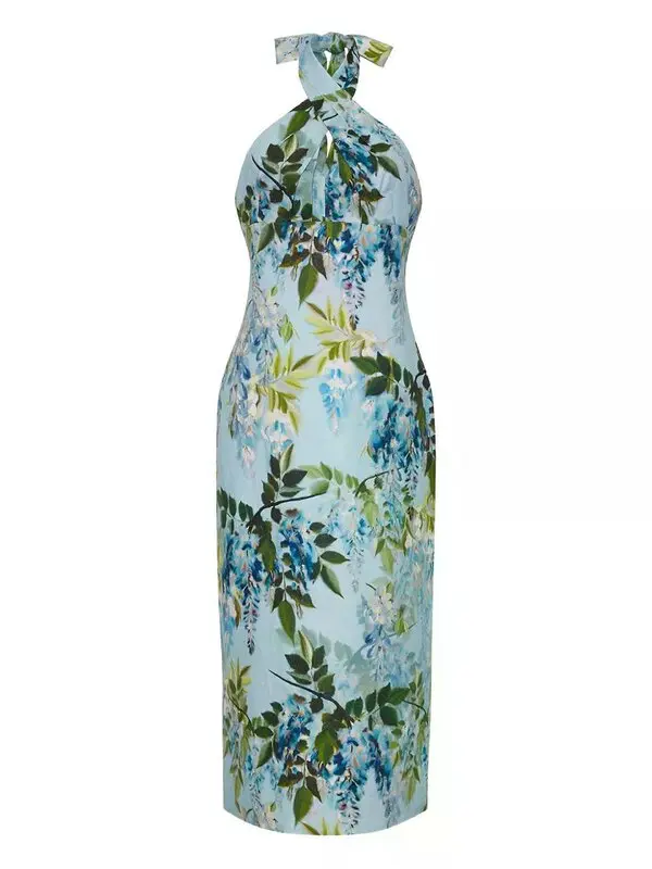Cara Cara Perla Floral-print Halterneck Dress