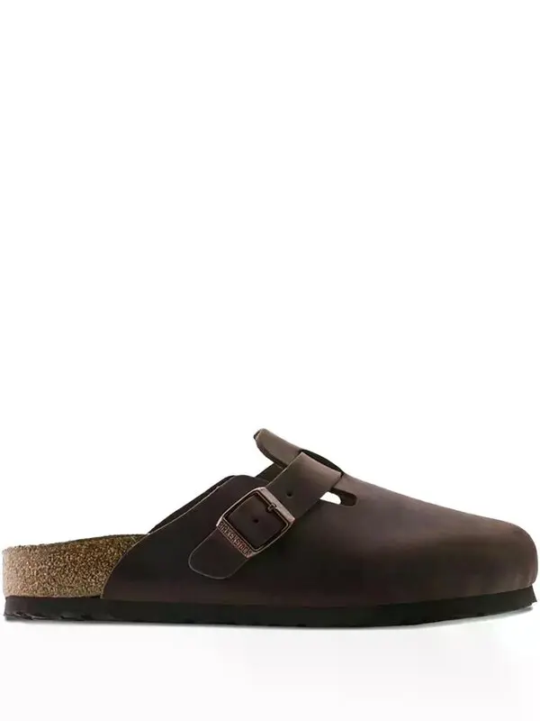 BIRKENSTOCK Boston Oiled-leather Clogs