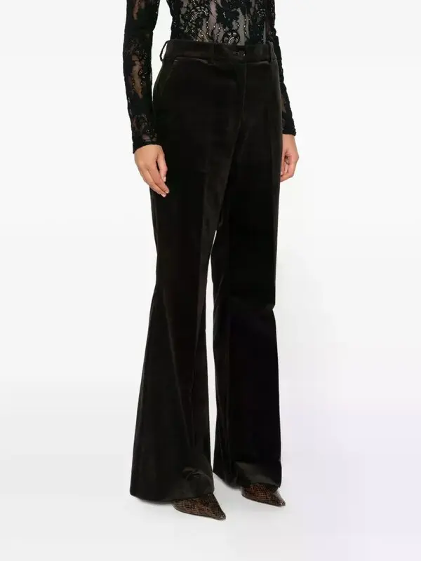 P.a.r.o.s.h Velvet Flared Trousers
