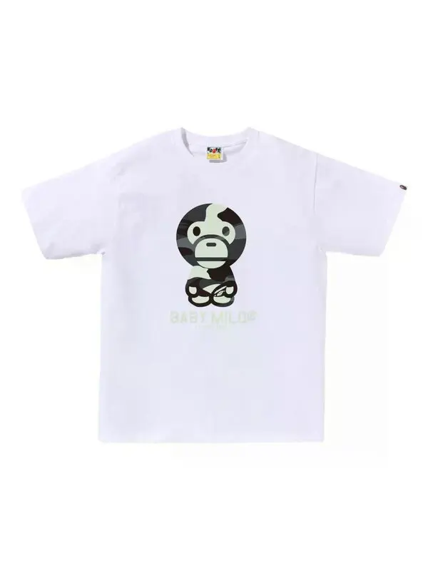 A BATHING APE Baby Milo Graphic T-shirt - White