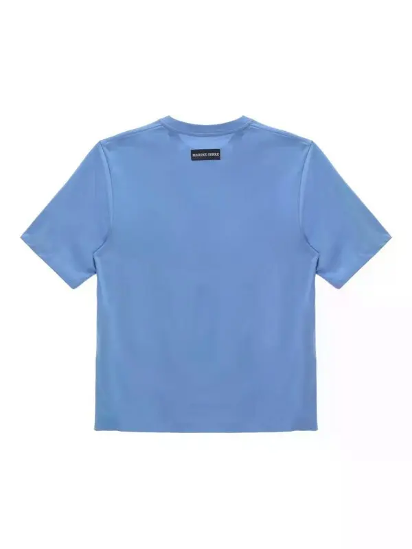 MARINE SERRE Moon-logo Cotton T-shirt