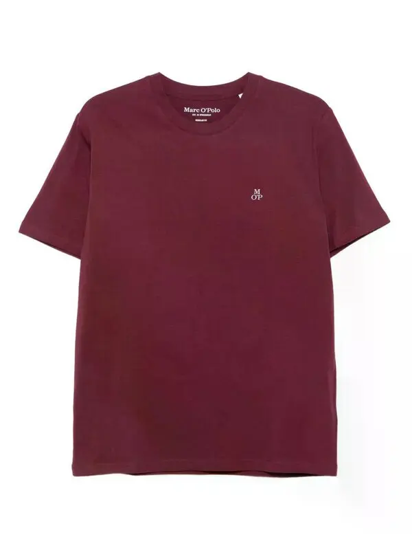 Marc O'polo Logo-embroidered Crew-neck T-shirt - Red
