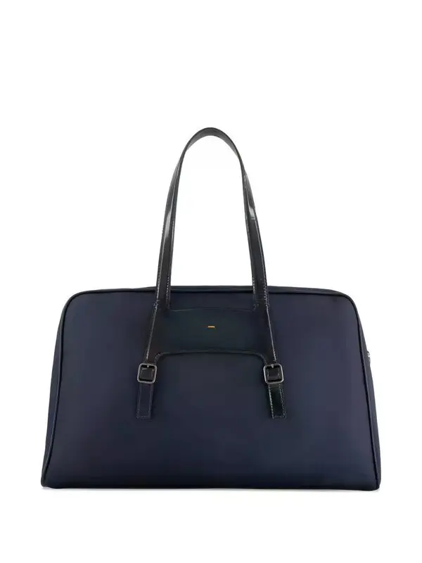 Santoni Leather Tote Bag - Blue
