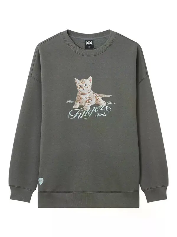 FINGERCROXX Cat-print Sweatshirt