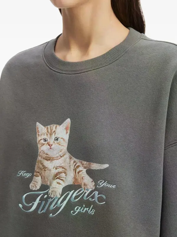 FINGERCROXX Cat-print Sweatshirt