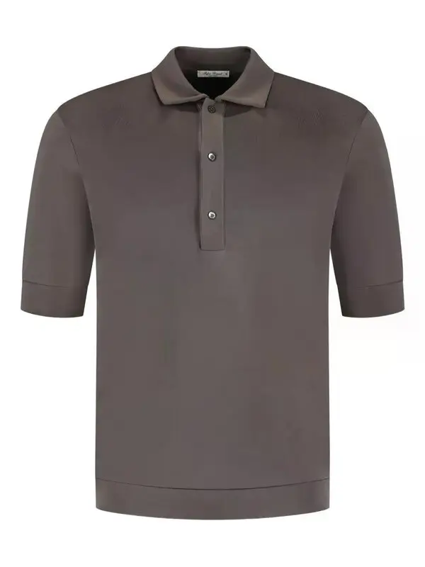 STEFAN BRANDT Pima Cotton Polo Shirt - Brown