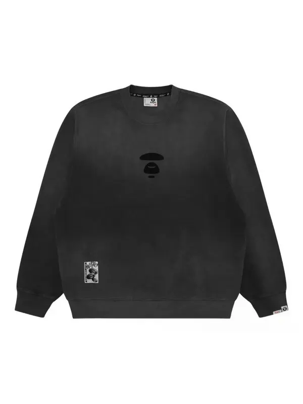 AAPE BY *A BATHING APE® Logo-patch Crewneck Sweater