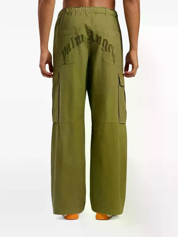Palm Angels Drawstring Cargo Trousers