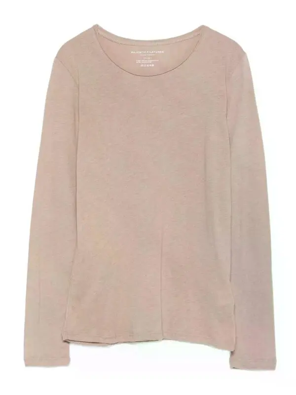Majestic Filatures Long-sleeve Round-neck Top