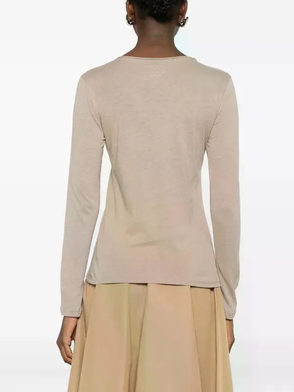Majestic Filatures Long-sleeve Round-neck Top