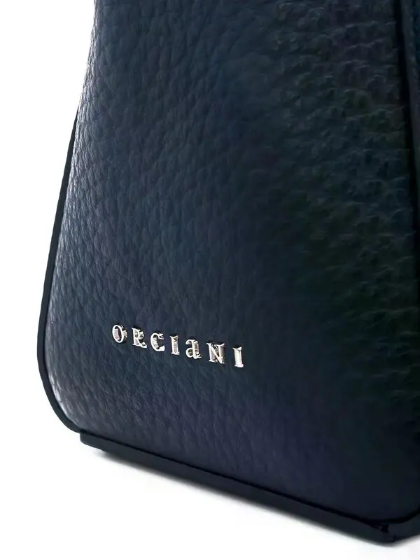 ORTIGNI Studded Logo Tote Bag
