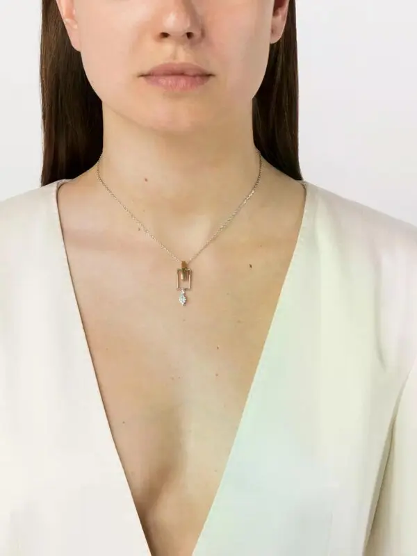 Yeprem 18kt White And Yellow Gold Diamond Necklace