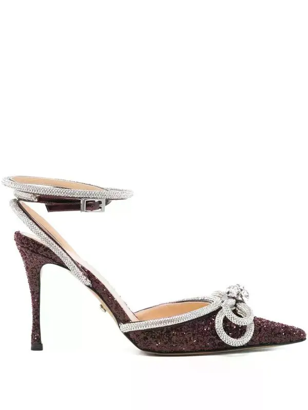 Mach & Mach Crystal-embellished Bow Pumps