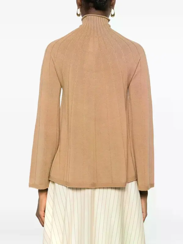 Max Mara Ribbed Turtleneck Sweater