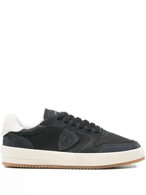 Philippe Model Leather Panelled Low Top Sneakers