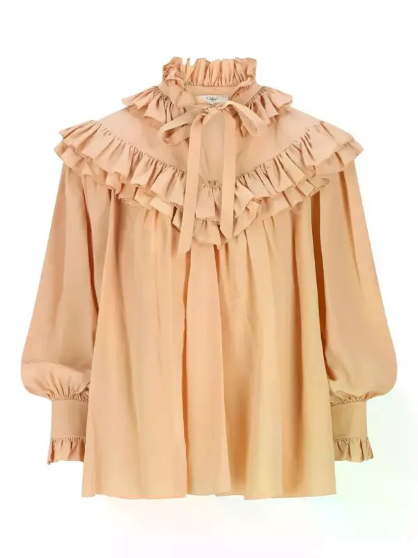 Chloé Ruffled Blouse - Neutrals