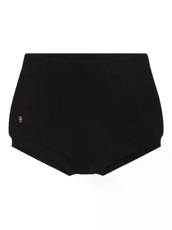 Eterne Ribbed High-waisted Shorts