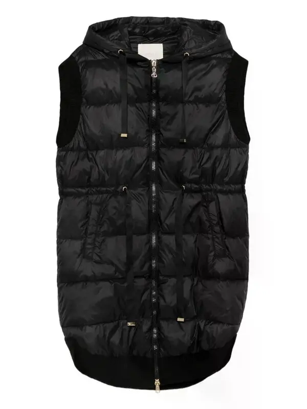 TWINSET Quilted Hooded Vest