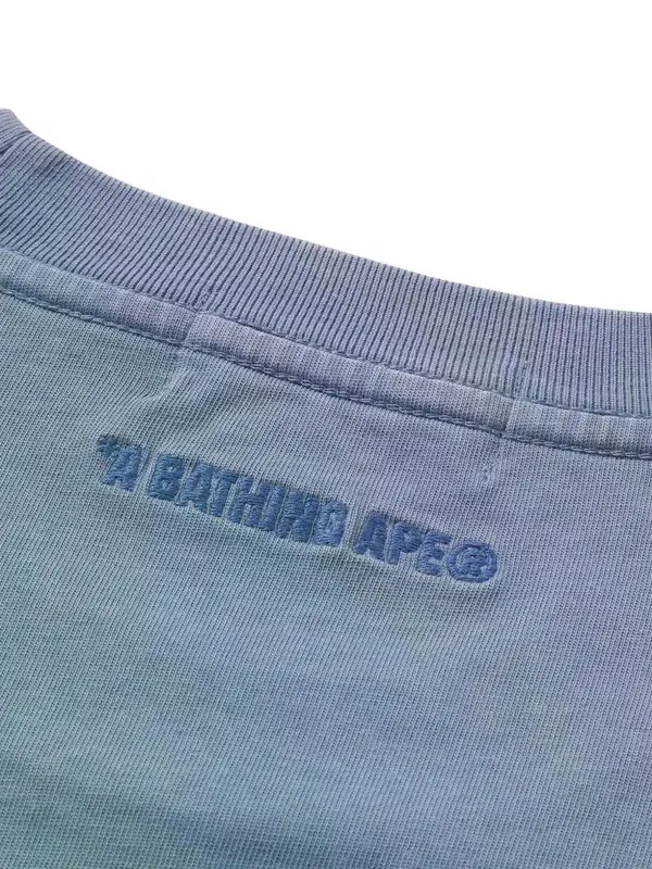 A BATHING APE Pocket-detail Cotton T-shirt - Blue