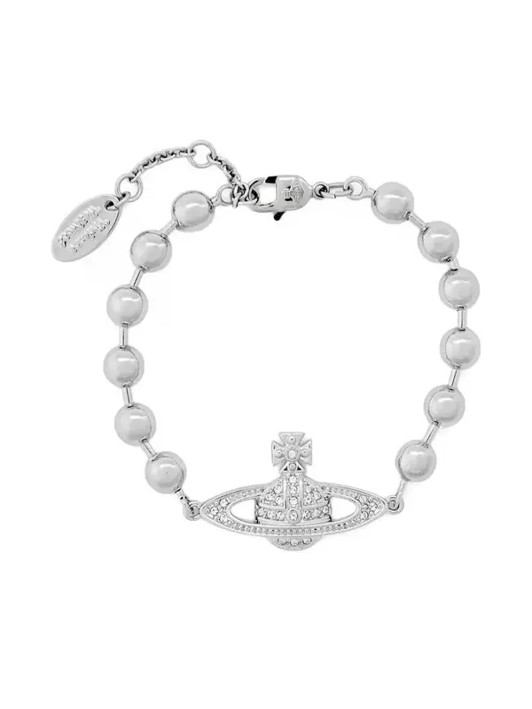 VIVIENNE WESTWOOD Orb-plaque Bead Bracelet - Silver