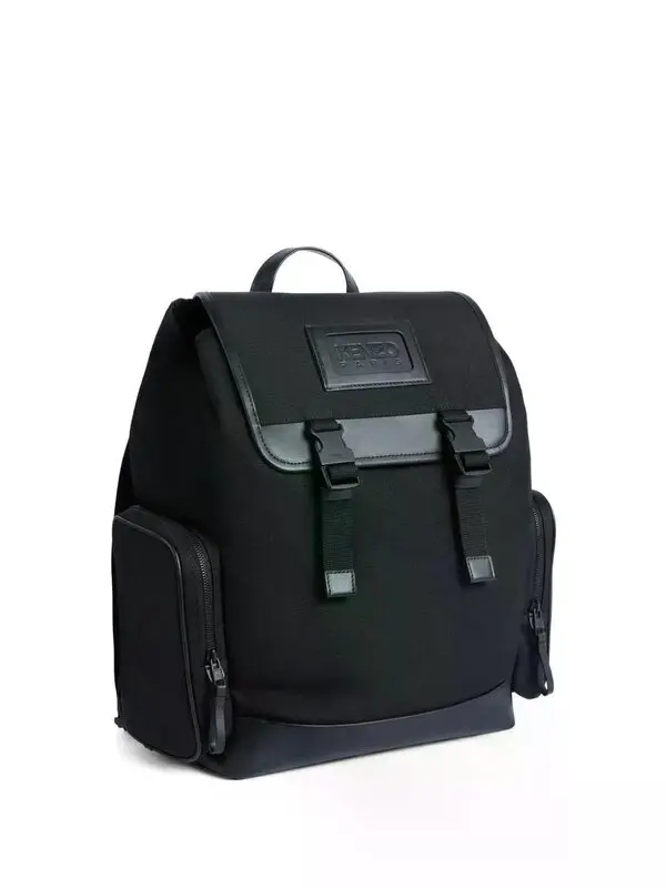 Kenzo Kommuter Flap Backpack - Black