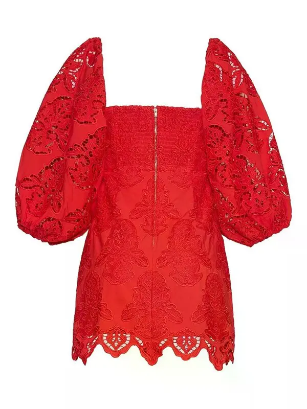 Cara Cara Montauk Puff-sleeve Mini Dress